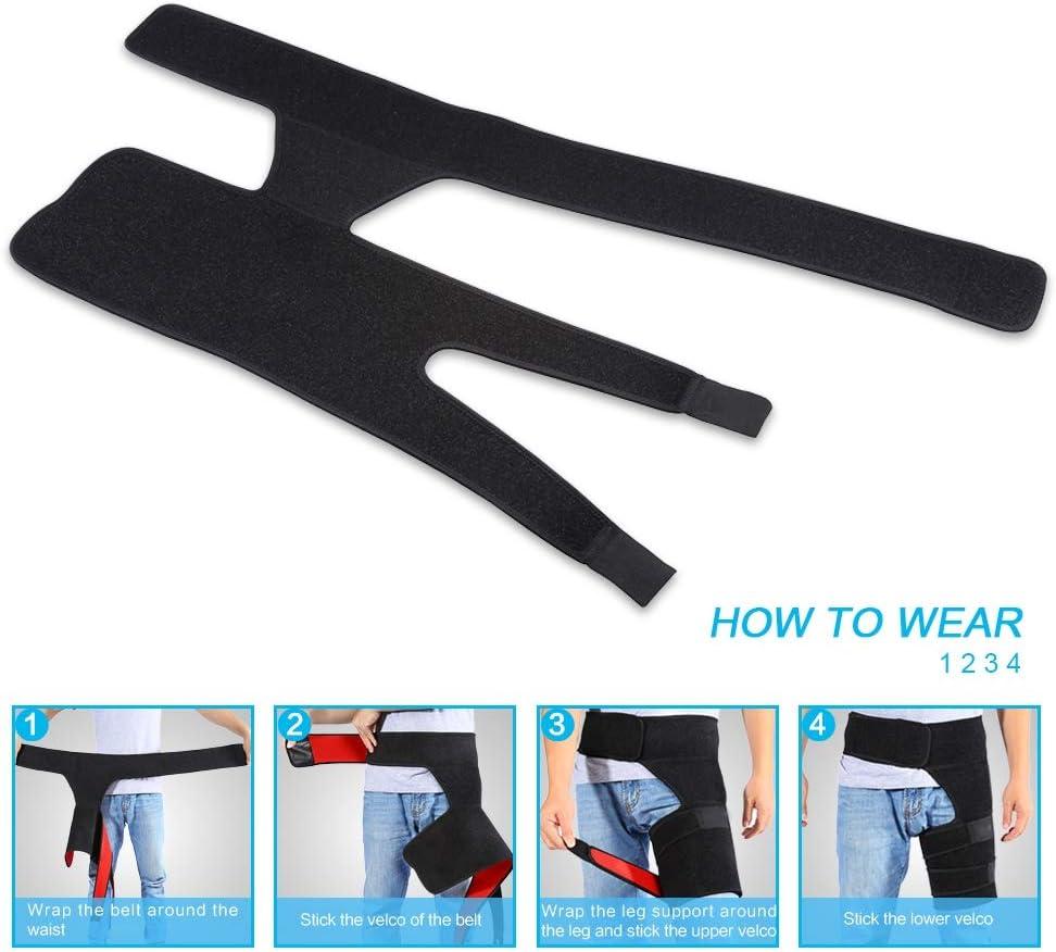 Yosoo Groin Support Wrap - Adjustable Thigh Compression for Hip Joint ...