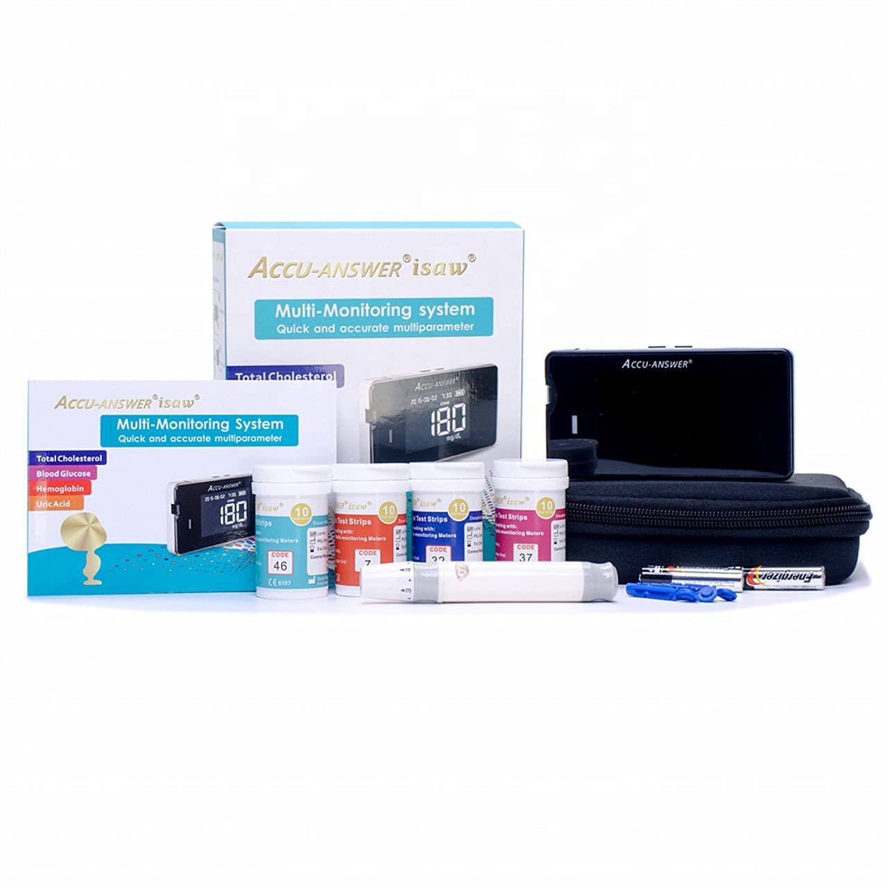 Blood Cholesterol Monitor Kit 4 in 1 Meter System Accu - Answer isaw ...