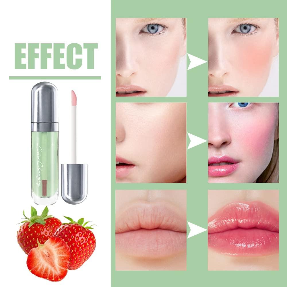 Color Changing Liquid Blush for Cheeks - Dewy Finish, Long Lasting ...