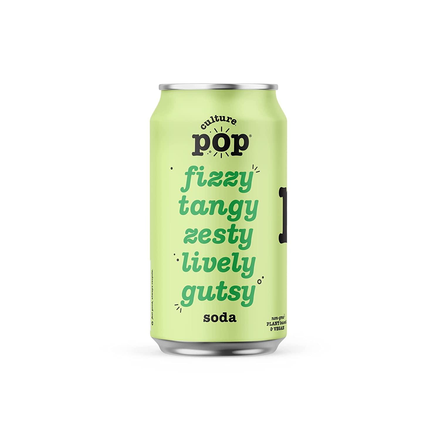 Culture Pop Soda: Sparkling Probiotic Vegan Drink, 40 Calories per Can ...