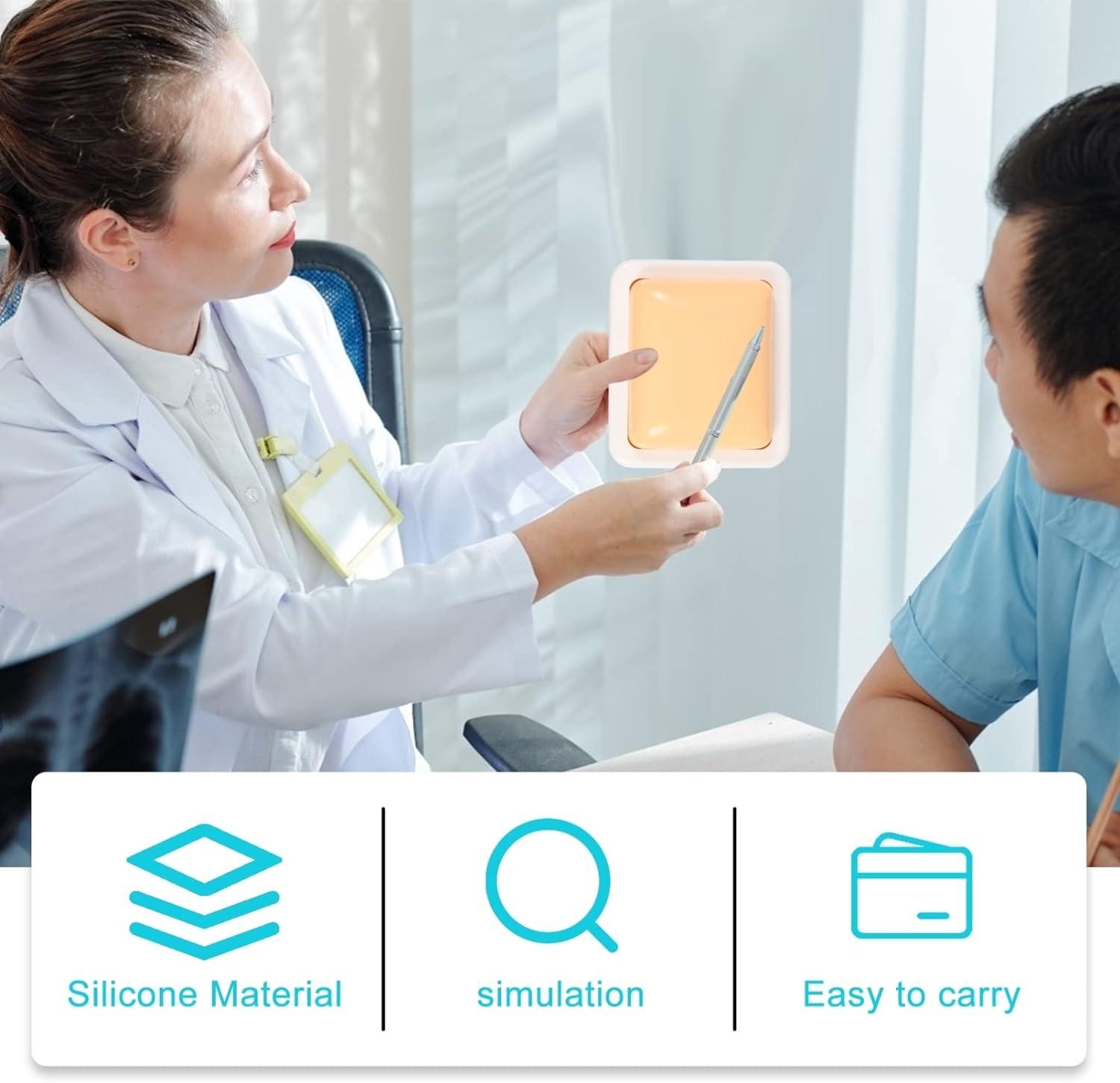 Baluue Silicone Intramuscular Injection Training Pad - Human Skin ...