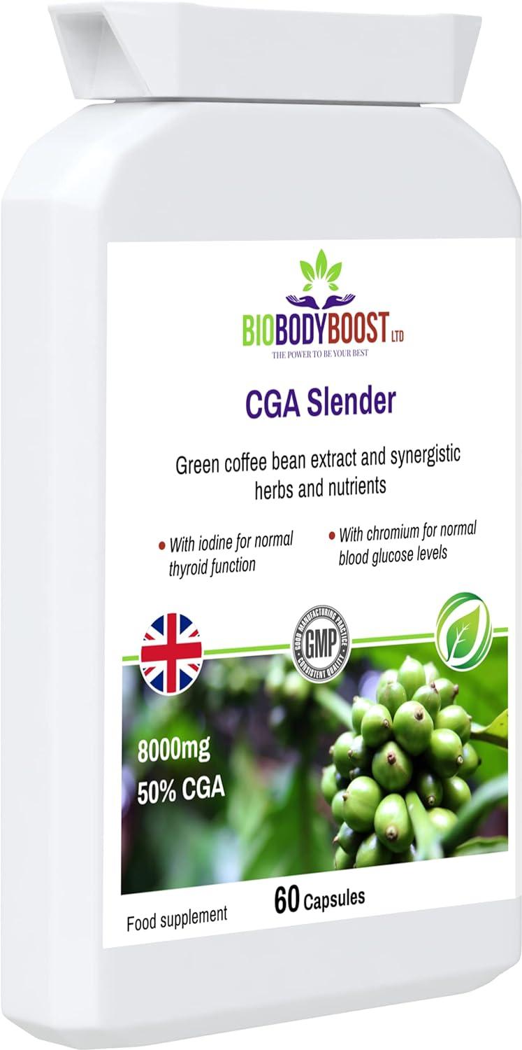 CGA Slender Premium Green Coffee Bean Extract Complex - 50% Chlorogenic ...