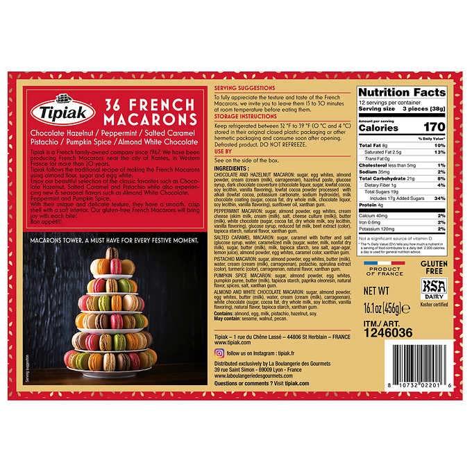 Tipiak French Macarons Limited Edition Variety Pack - 14.8 oz, 36 ct ...