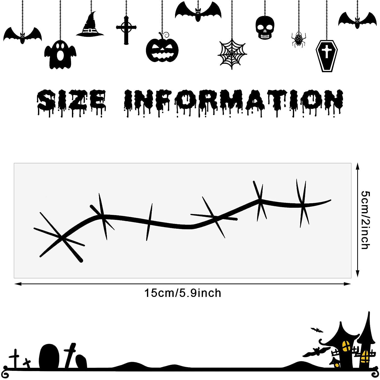 Halloween Stitches Temporary Tattoo Stickers - Horror Cosplay Scars for ...