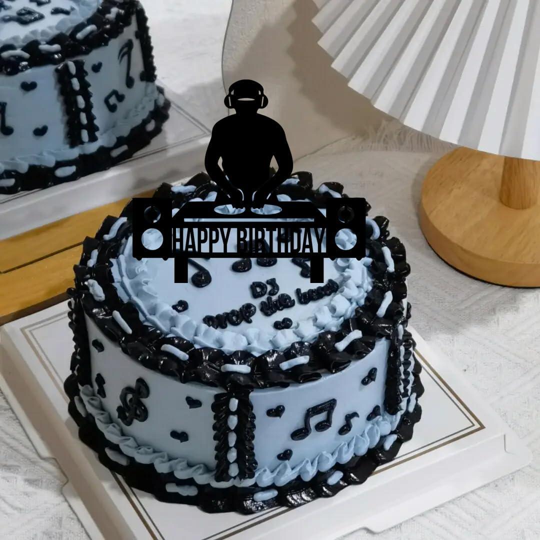 keonsatrz DJ Happy Birthday Cake Topper Hip Hop Birthday Cake Topper ...