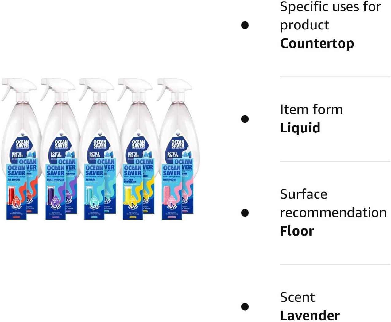 OceanSaver Eco Home Cleaning Kit: Antibacterial Spray, Degreaser ...