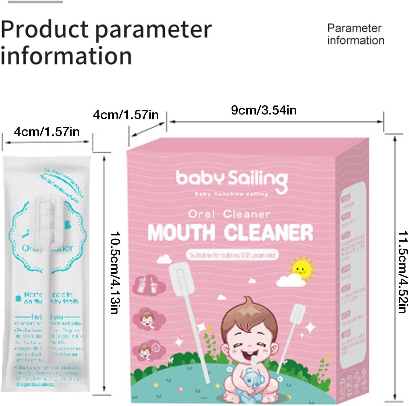30-Piece Baby Tongue Cleaner Set | Portable Oral Hygiene Tool - Gentle ...