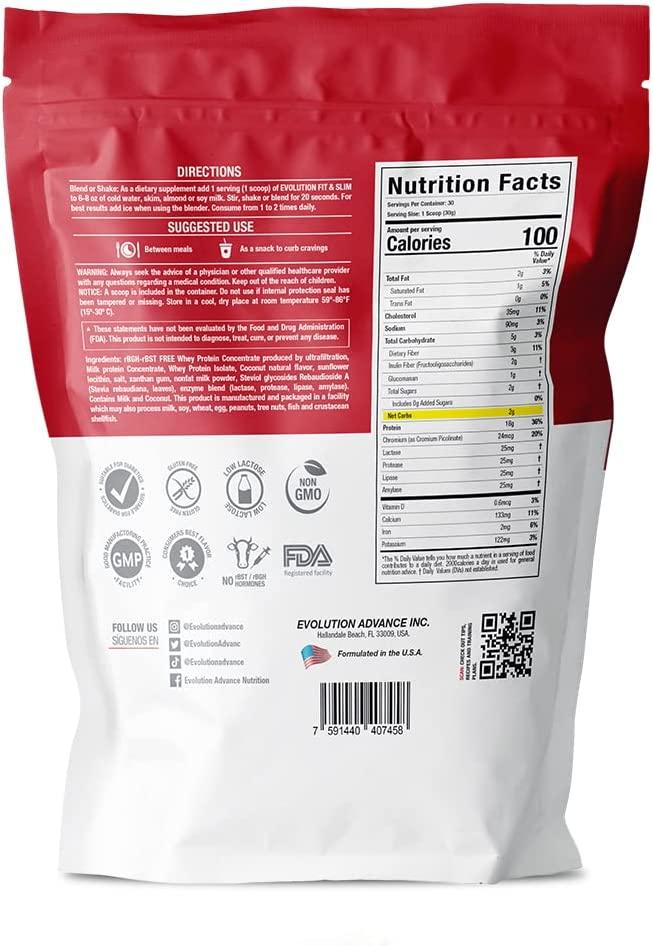 Evolution Advance Fit & Slim Blend - Grass Fed Whey Protein with ...