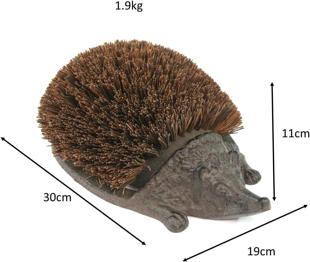 Black Ginger Cast Iron Hedgehog Boot Brush & Mud Scraper | Heavy Duty ...