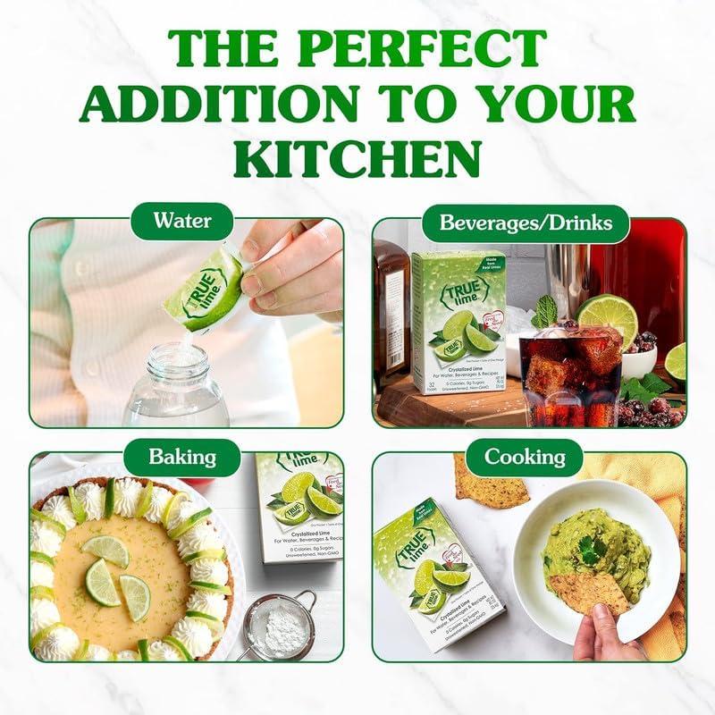 TRUE LIME Water Enhancer (128 Packets | 32 Packets each box x 4) | Zero ...