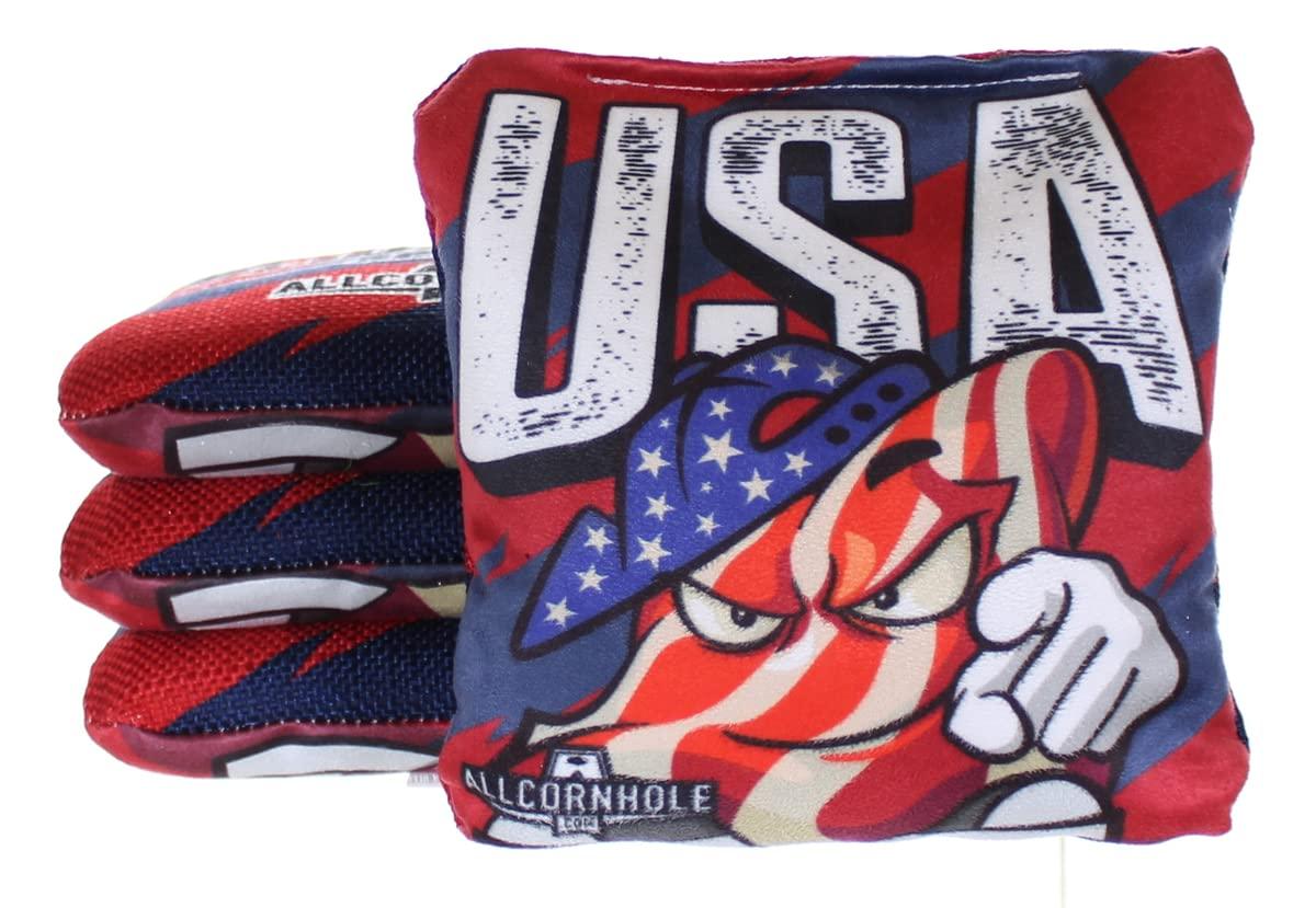 Slide-Rite Cornhole Bags | Red, White & Blue USA Design | ACL Pro ...