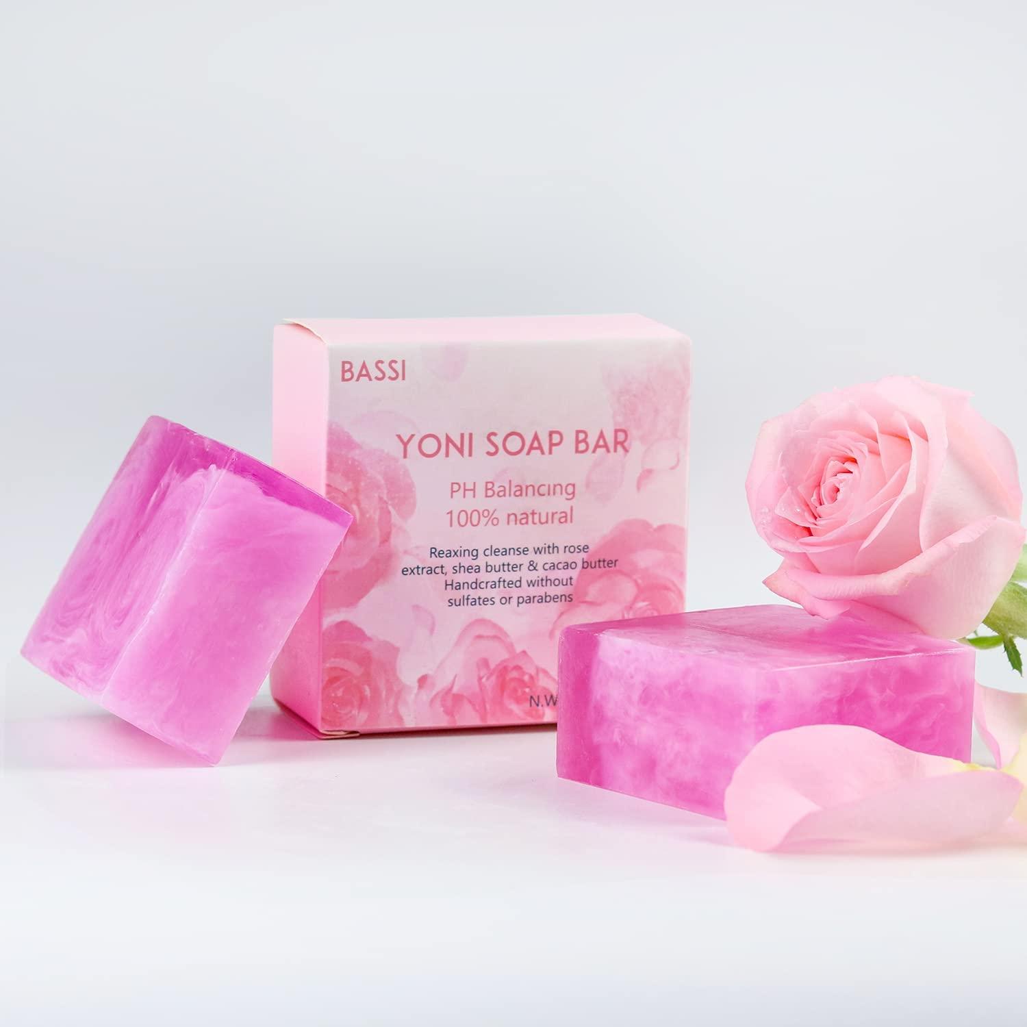 Organic Yoni Soap Bars 2 PCS for Women - Natural Vaginal Wash with Ph ...