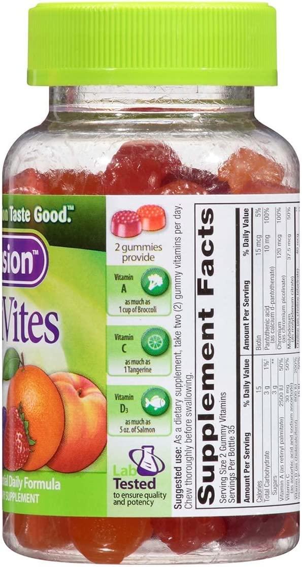 VitaFusion MultiVites Complete Multivitamin Gummies - Natural Berry ...