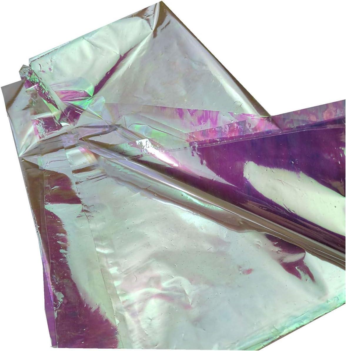 Iridescent Film Rainbow Cellophane - Opal White | Unique Colorful ...