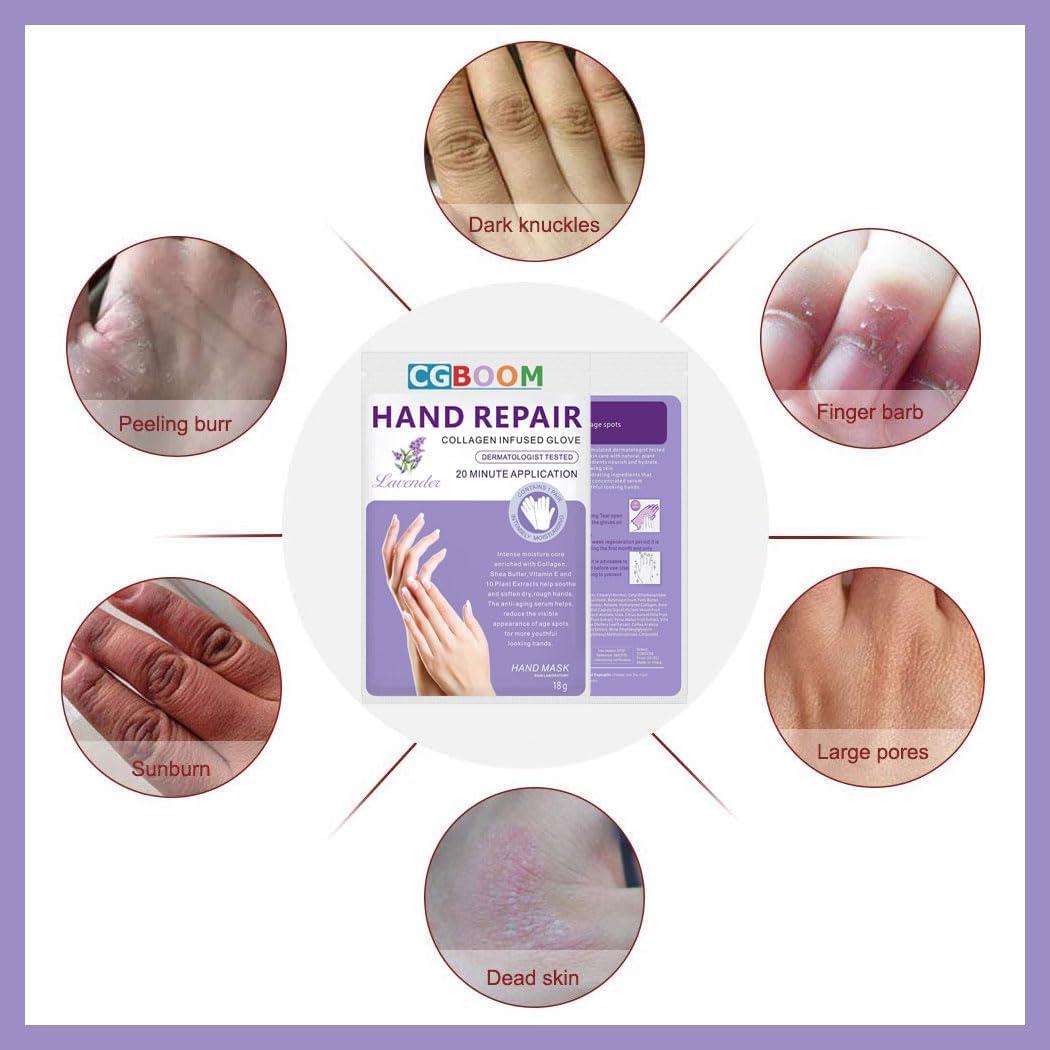 Collagen-Infused Moisturizing Gloves for Dry, Aging, and Cracked Hands ...