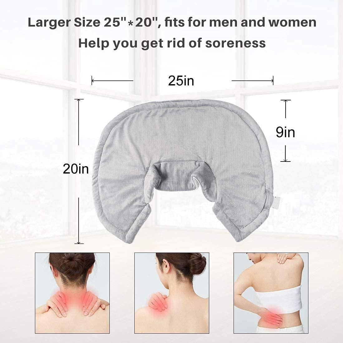 ZXU Electric Heating Pad for Neck and Shoulder - Moist & Dry Heat | 3 ...