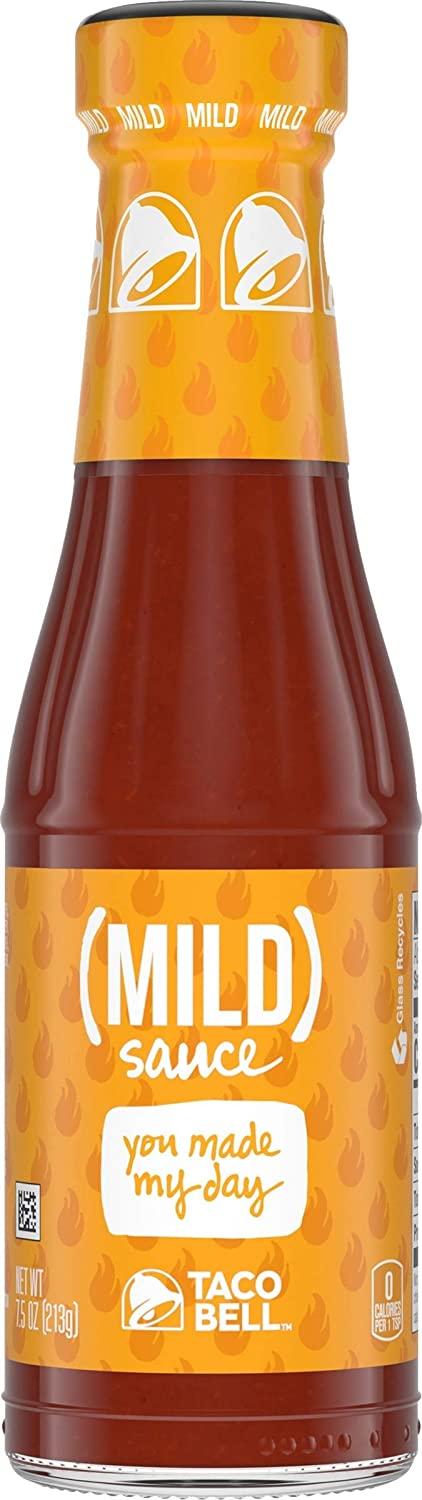 Taco Bell Mild Sauce 7.5 oz. Bottle - Pack of 2 | Authentic Mexican ...