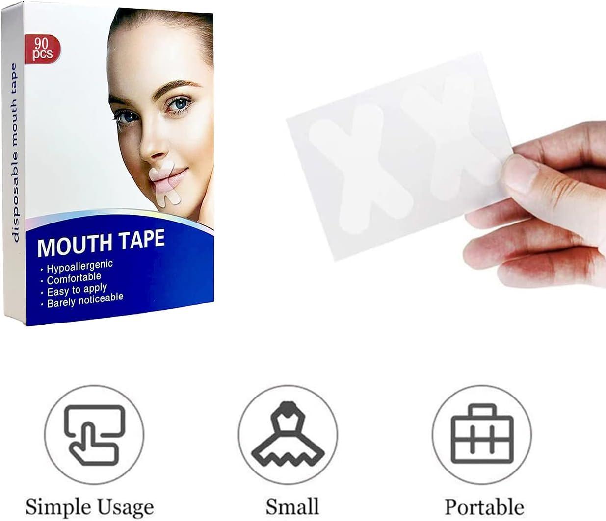 WLOWLO 90Pcs Sleep Strips Mouth Tape | Anti Snore Pad for Better ...