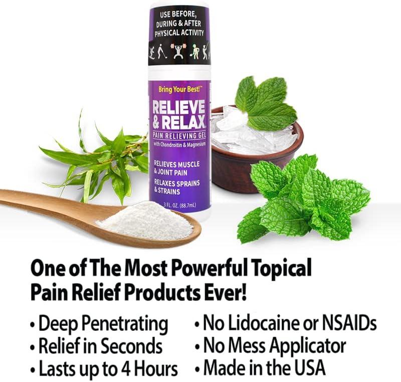 Pain-Relieving Roll-On for Muscles & Joints | Professional Grade Deep ...