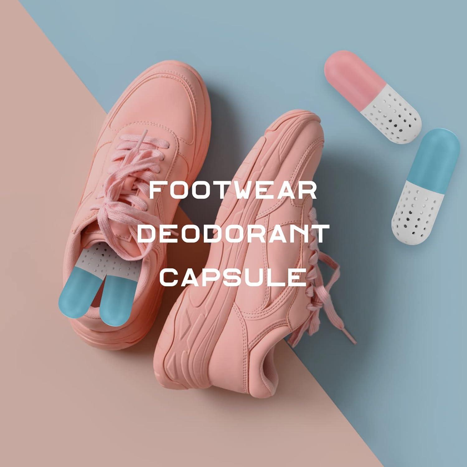 3 Pairs Shoe Fresheners - Reusable Sneaker Deodorizer Balls Capsules ...