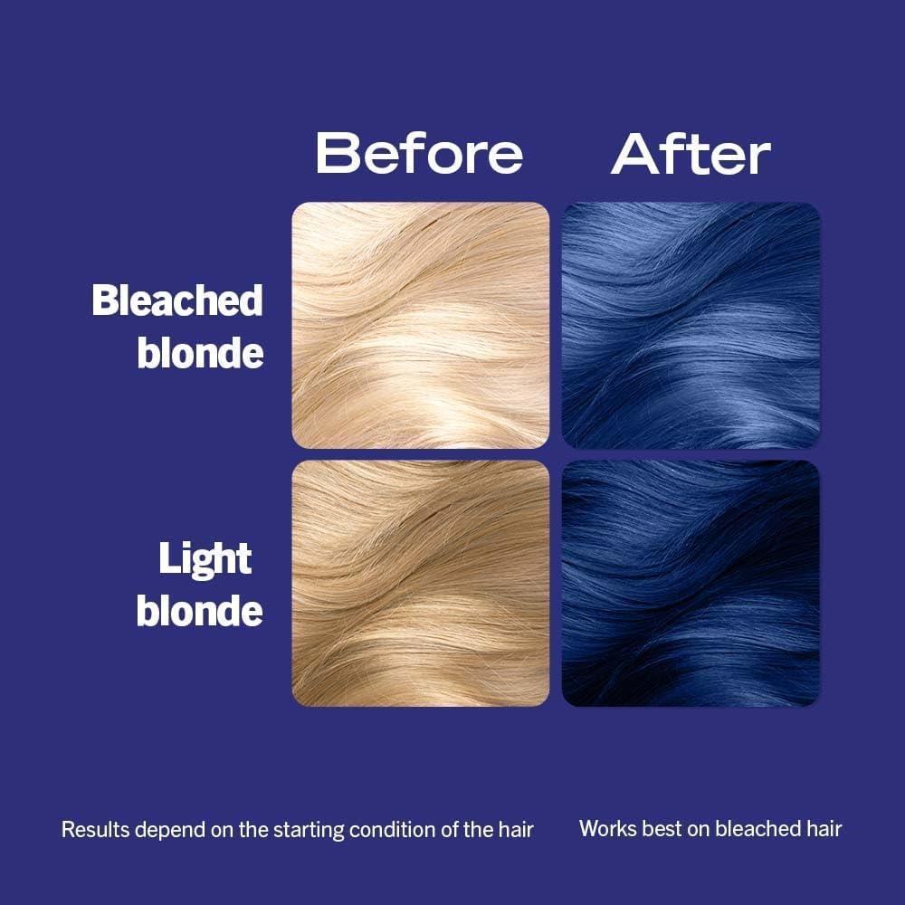 Schwarzkopf LIVE Ultra Brights Electric Blue Hair Dye - Semi-Permanent ...