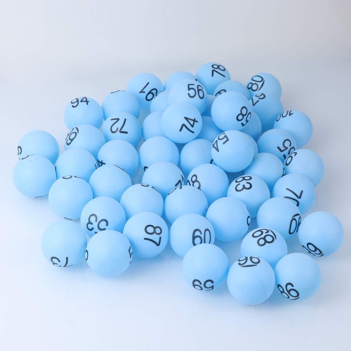 Toyvian 100pcs Numbered Balls 1-100 for DIY Bingo Game & Entertainment ...