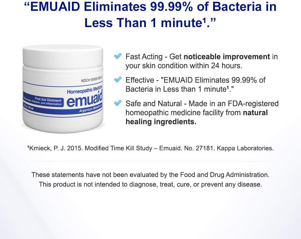Emuaid Ointment 0.5oz - Eczema Cream for Athletes Foot, Psoriasis, Jock ...
