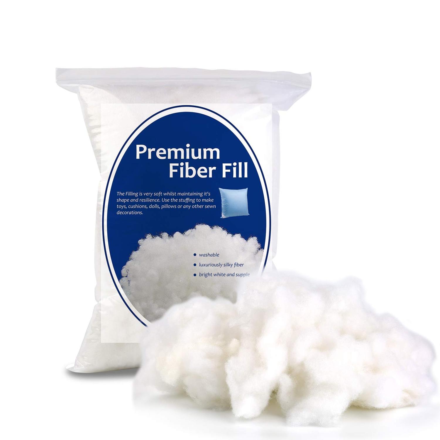 Premium 100g Polyester Fiber Fill for Stuffed Animal Crafts & Pillows ...