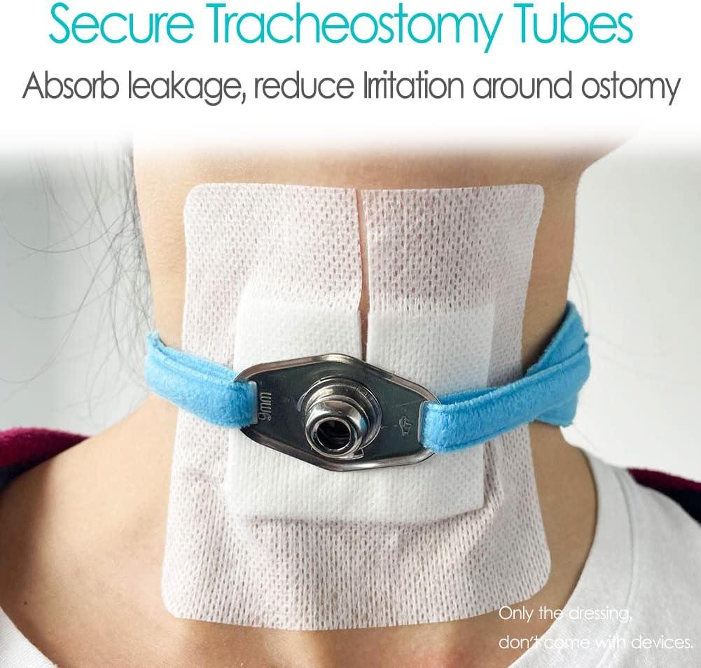 Tracheostomy Tube Holder Covers - Stoma Protector & Care Kit (Pack of ...