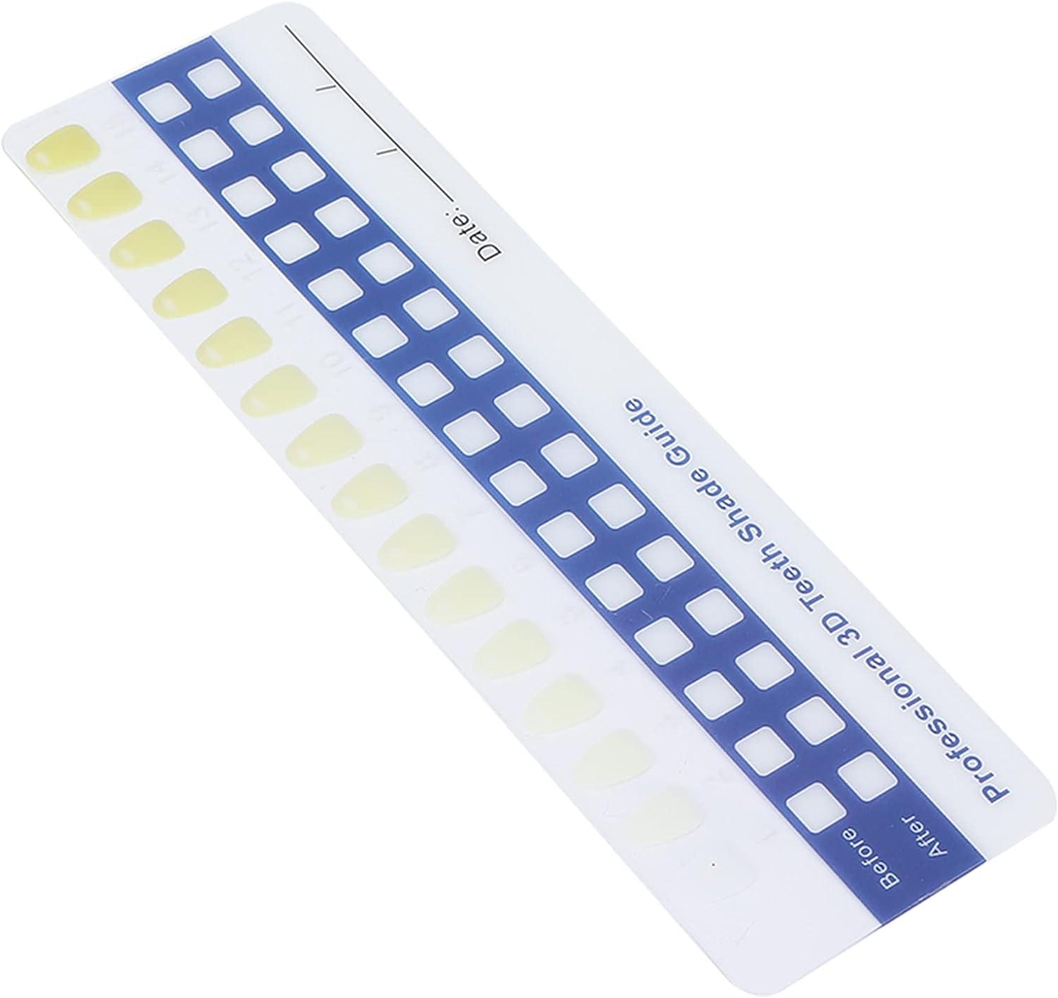 Tooth Color Chart - Professional Teeth Whitening Shade Scale for Home ...
