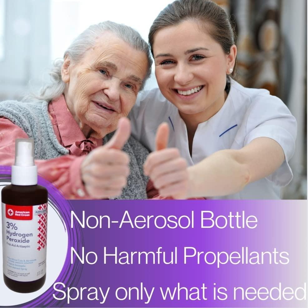 American Red Cross 3% Hydrogen Peroxide Antiseptic Spray - 6oz Non ...