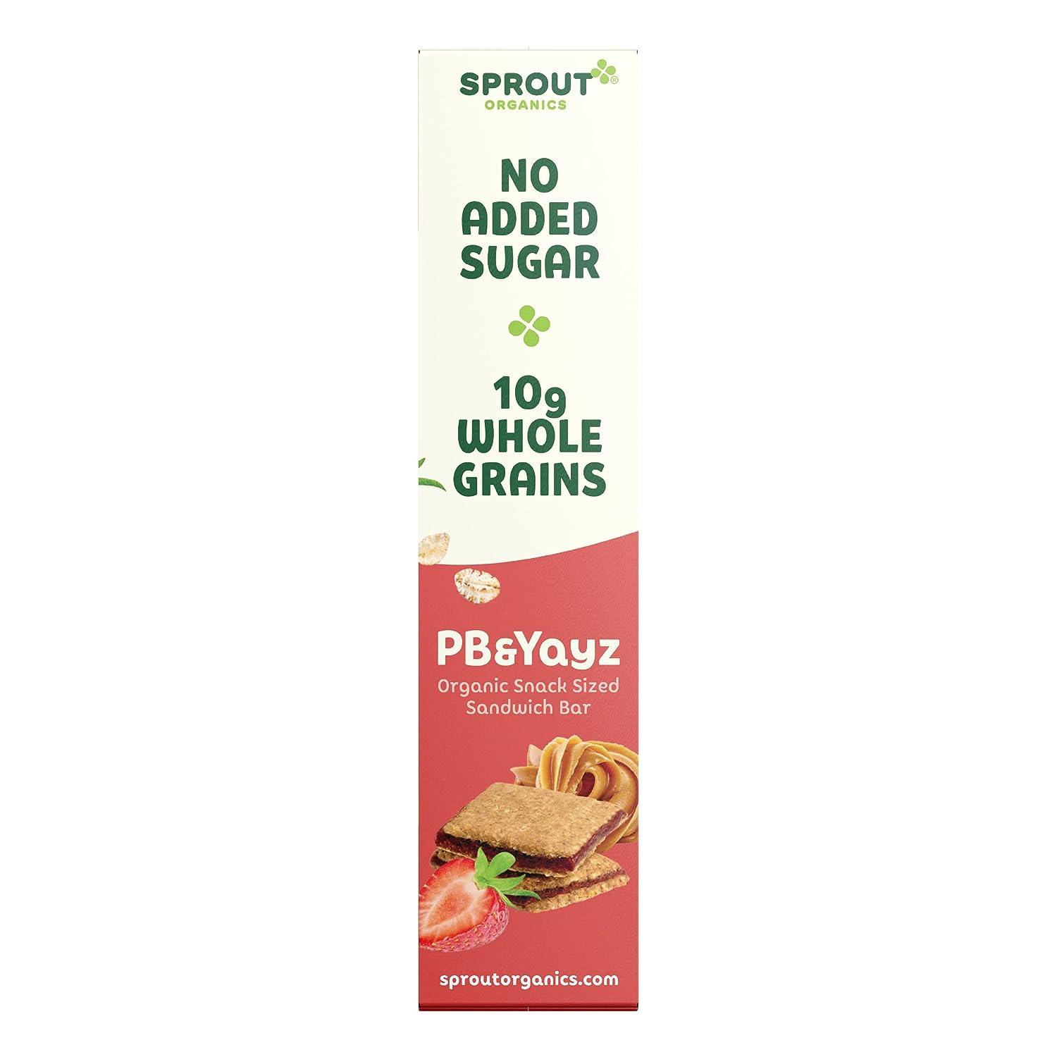 Sprout Organics PB & Yayz Toddler Snack Bars - Peanut Butter ...