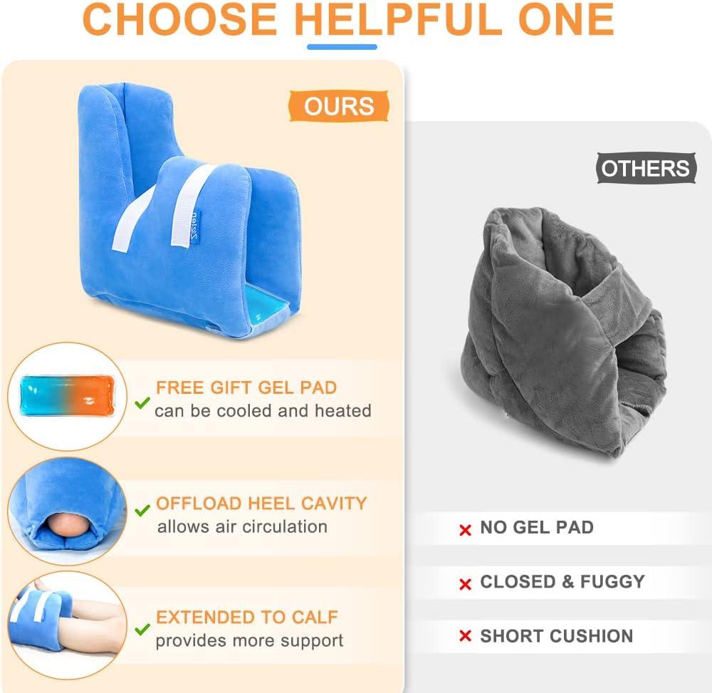 Pressure Sore Heel Protector Cushion with Cooling Gel Pack - Offloading ...