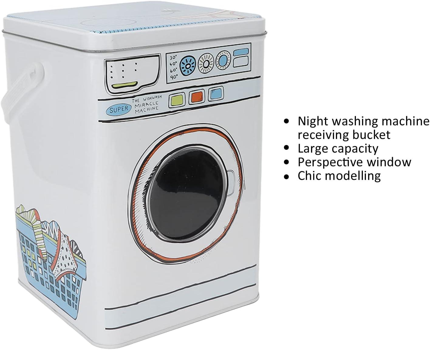 Laundry Powder Box Tin Blue Decor Display Washing Machine Shape ...
