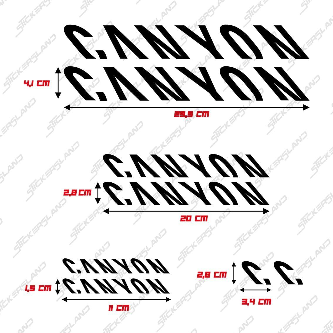Buy Generic MTB Sticker Set for Canyon | Custom Bicycle Decals in ...