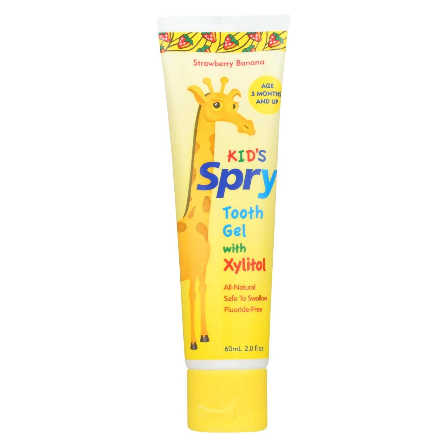 Buy Spry All Natural Kids Fluoride Free Toothpaste Gel with Xylitol ...