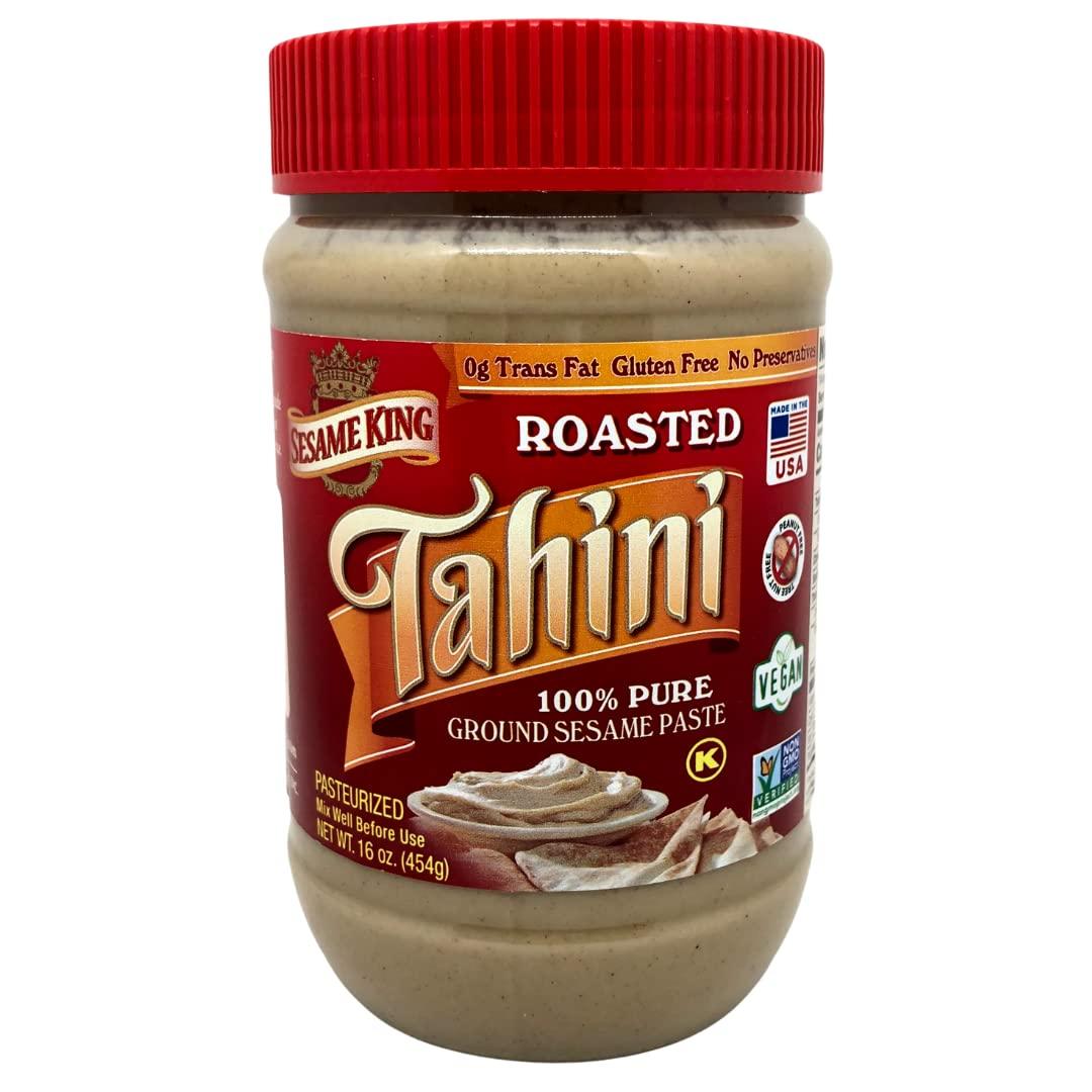 Sesame King Roasted Tahini 16oz Jars (2 Pack) + WYKED YUMMY 4-in-1 ...