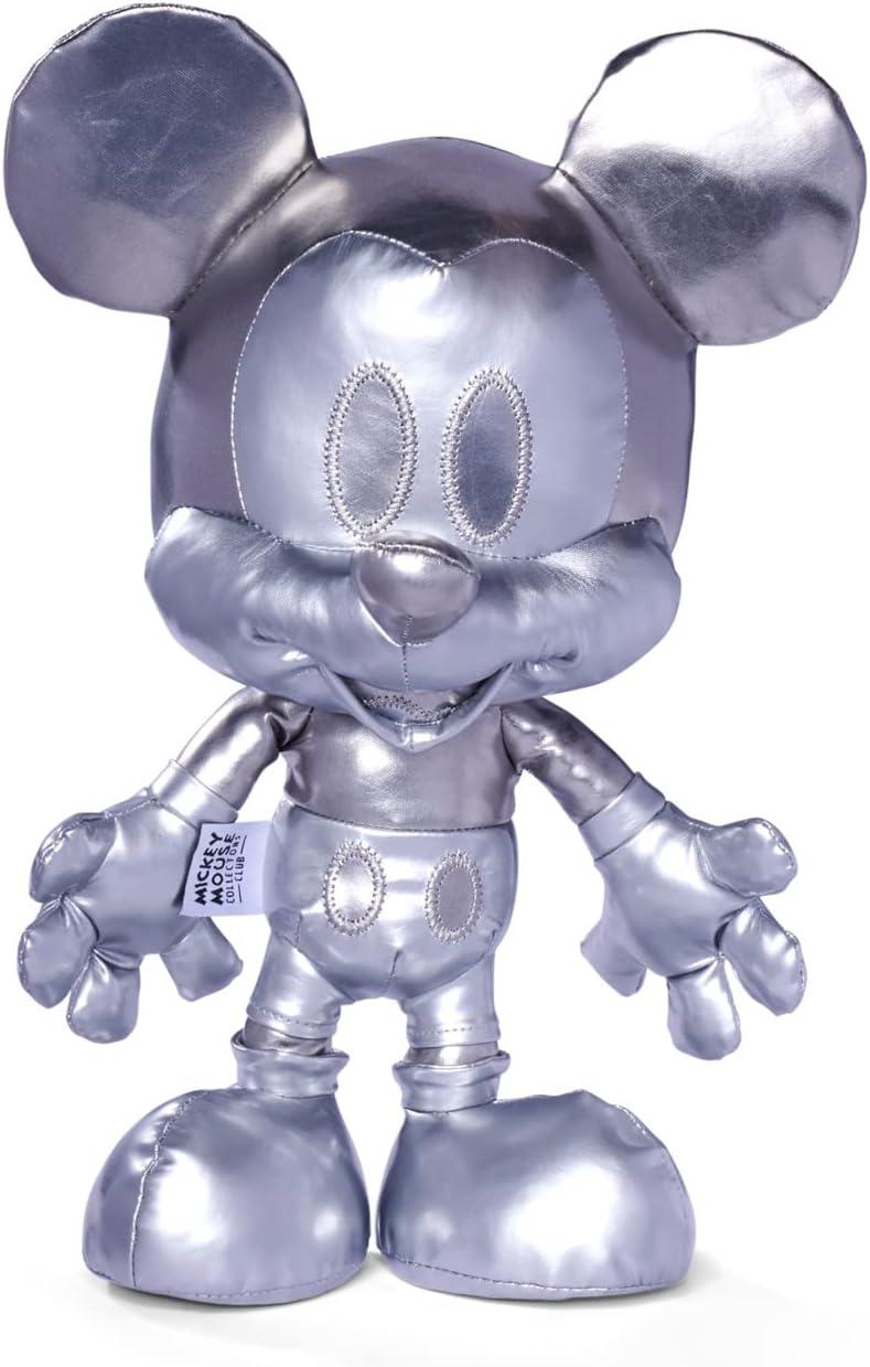 Disney Silver Mickey Mouse 35cm Plush Figure - September Edition ...