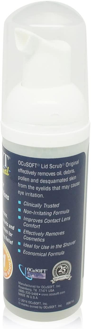 Ocusoft Eyelid Scrub Foaming Cleanser - 50ml | Original Formula by ...