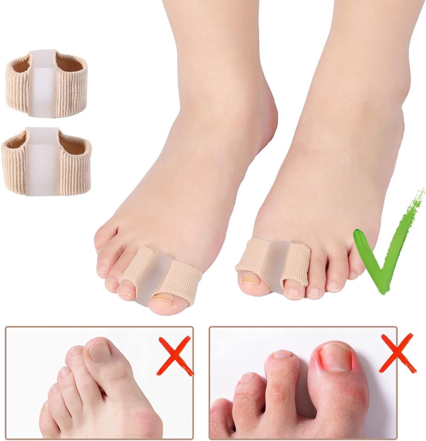 Geiserailie Bunion Toe Separators - 4 Pack Toe Spacers for Overlapping ...