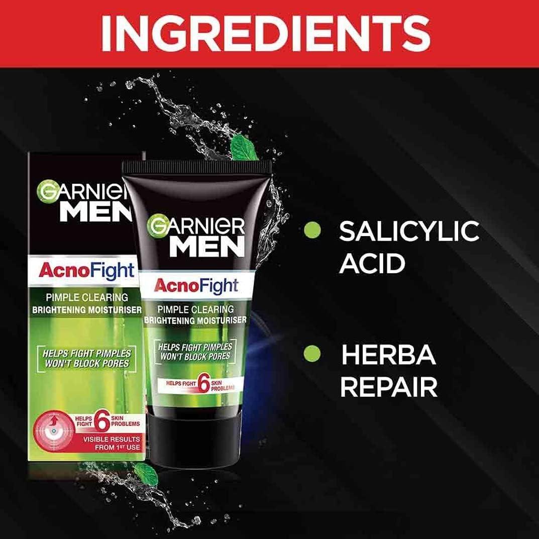 Garnier Men Acno Fight Pimple Clearing Whitening Cream Helps Fight 6 ...