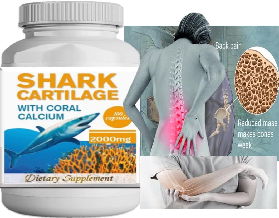 Coral Calcium Super Strength with Cartilague 100 Capsules - 2000mg ...