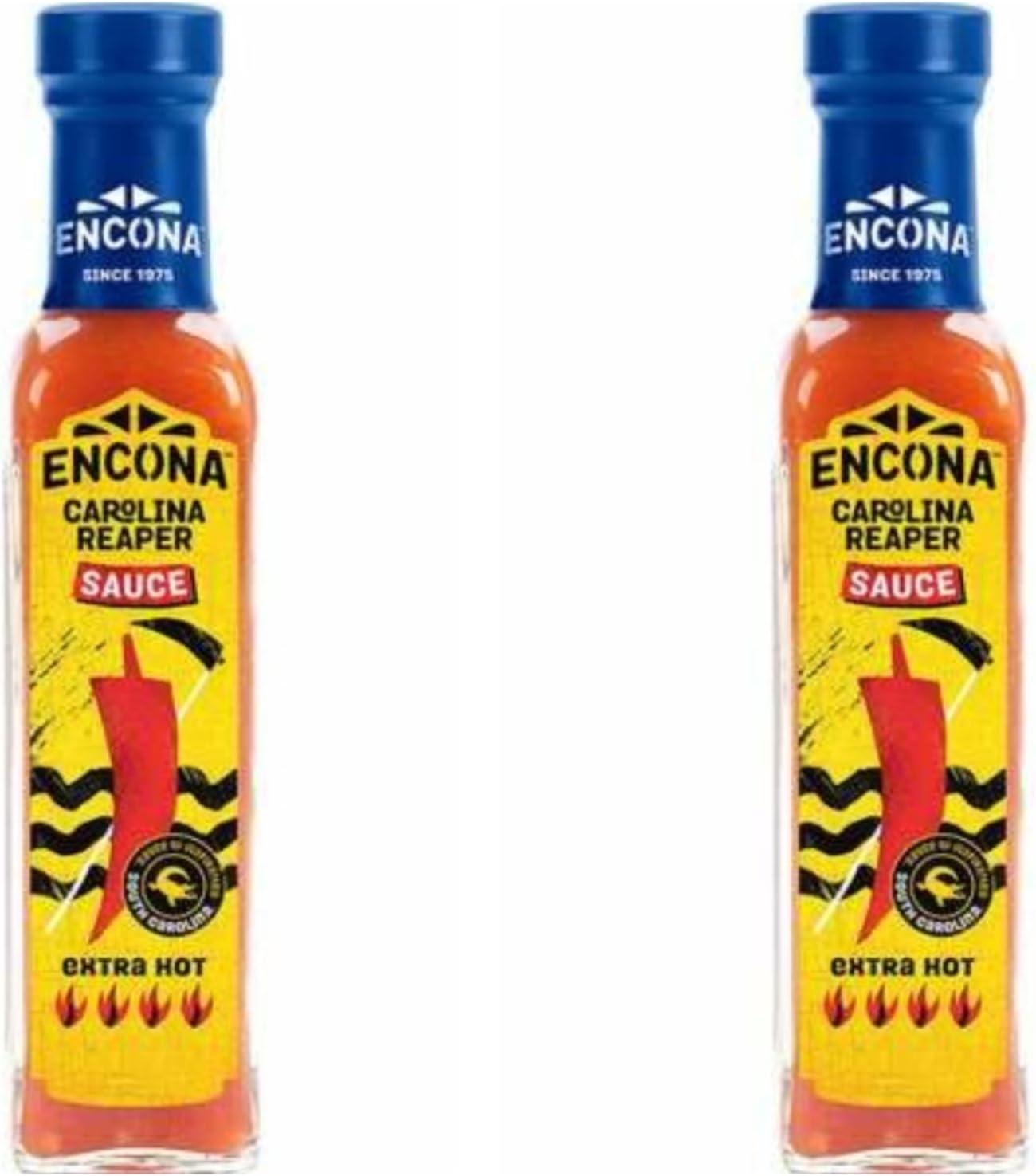 Encona Carolina Reaper Chilli Sauce 2 x142ml Twin Pack Hot