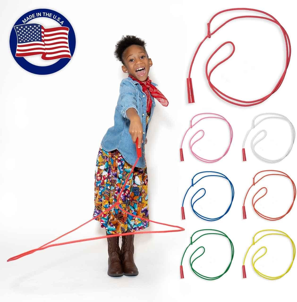 Children's Cowboy Kiddie Trick Rope Lasso | Ages 4-10 | Green | Pre ...