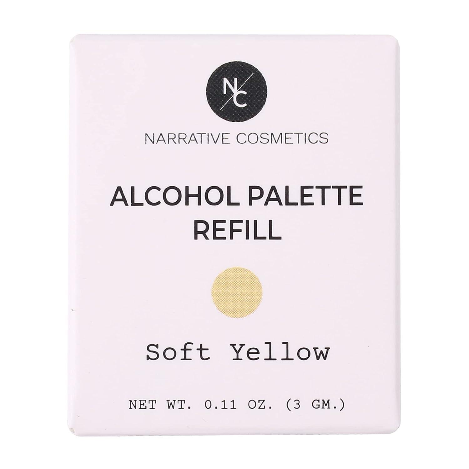 Narrative Cosmetics Alcohol-Activated Makeup Pan Refill - Soft Yellow ...