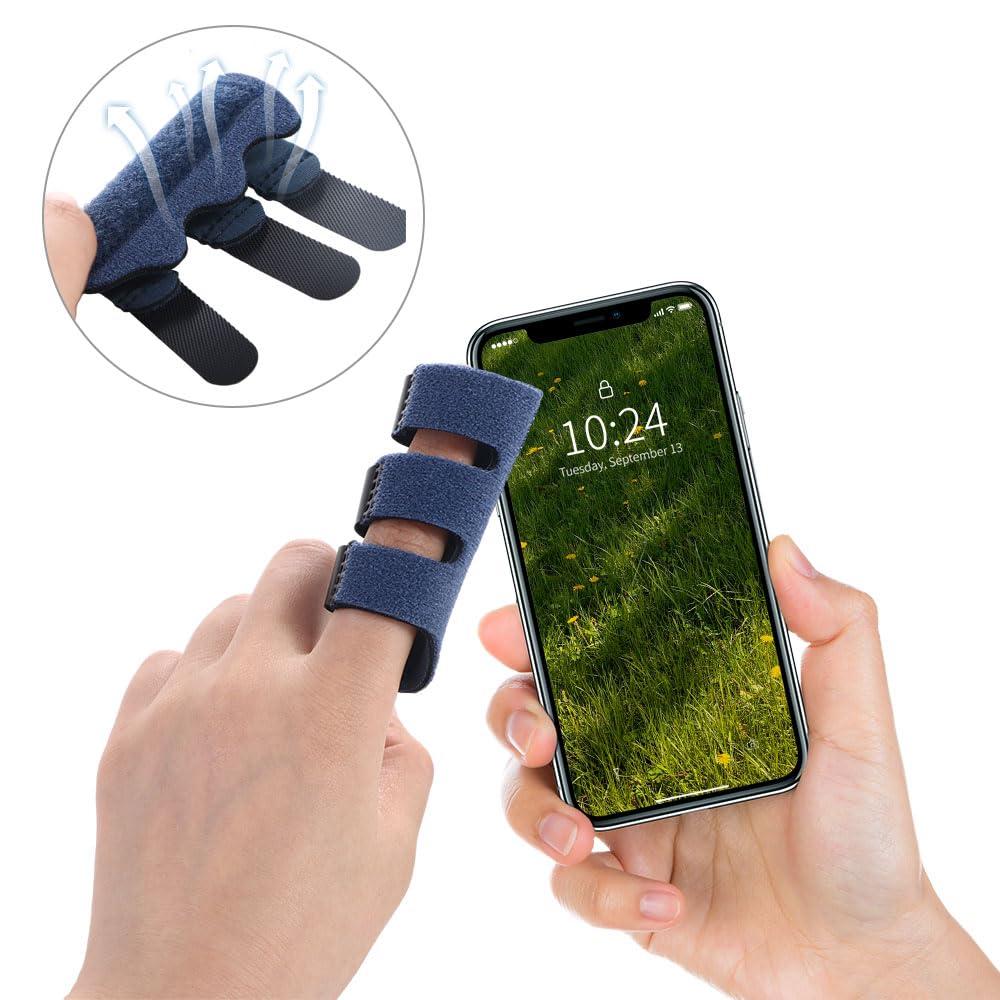 Vctitil 2 Pack Fixed Finger Cots - Aluminum Finger Correction Brace for ...