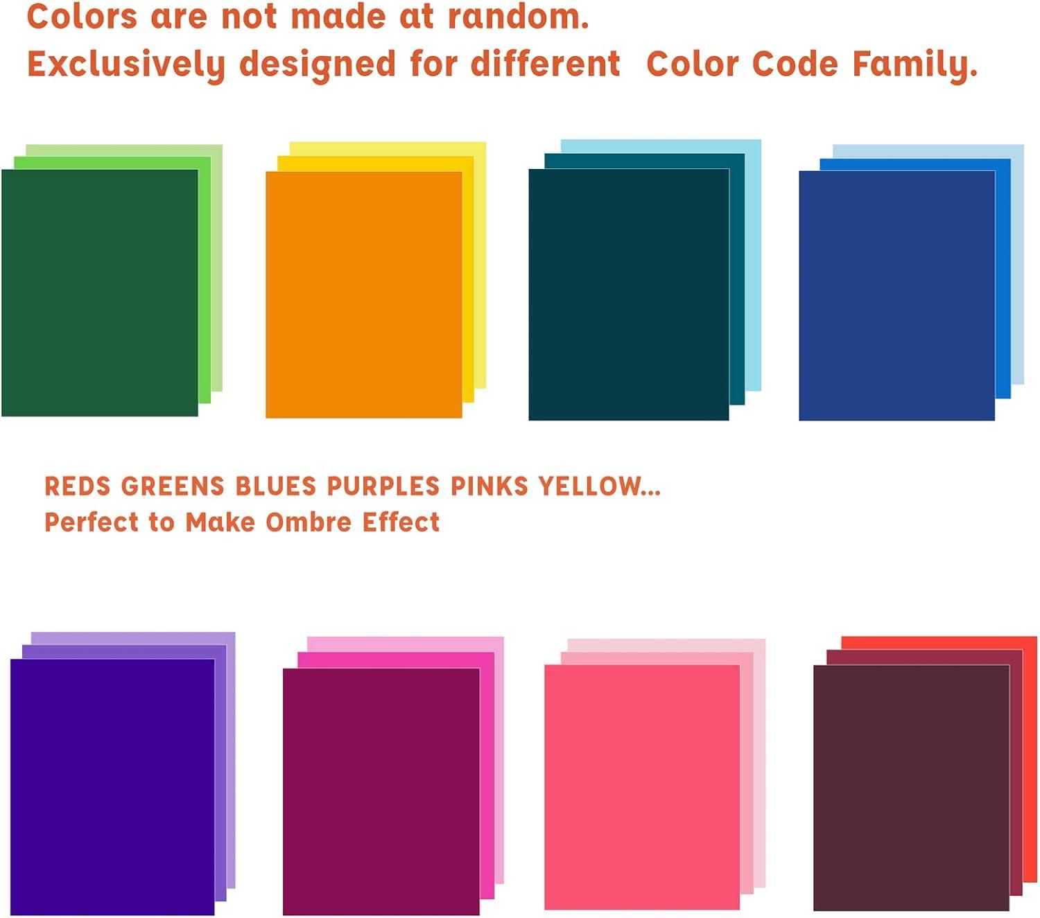 Livholic 100 Pack Heavy Colored Paper Cardstock Front Back Different ...