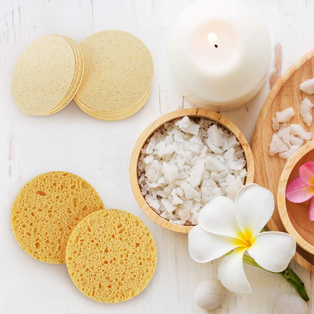 52-Count Facial Sponges Compressed Facial Cleaning Sponges, Face ...