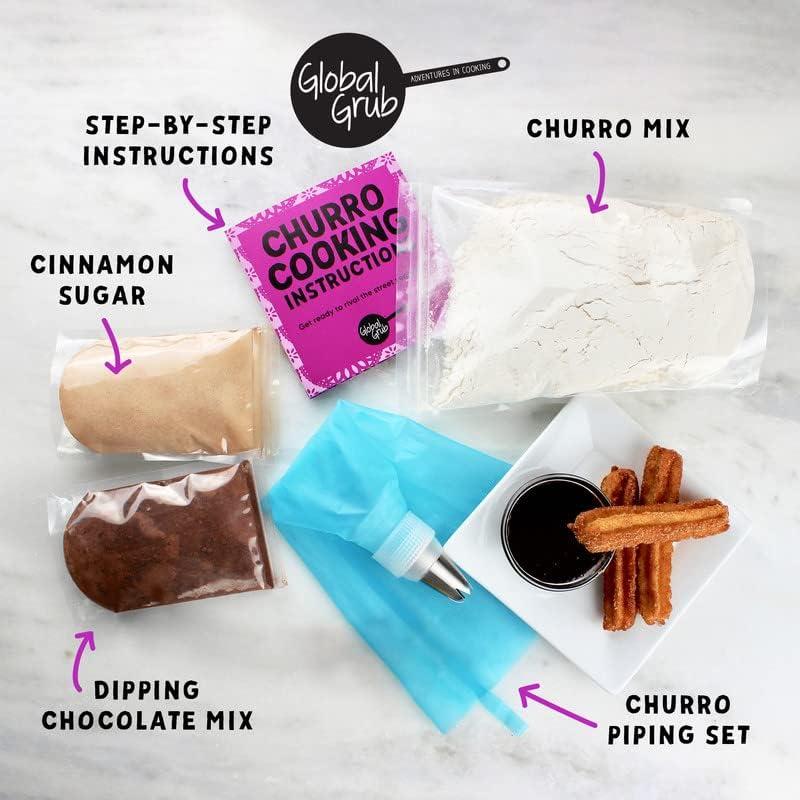 Global Grub DIY Churro Kit - Homemade Churro Kit Includes Churro Mix ...