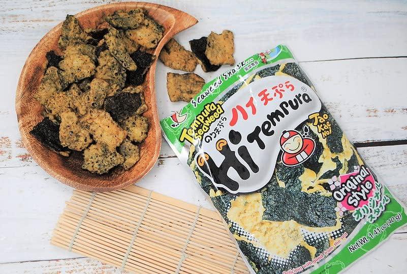 Tao Kae Noi Original Hi-Tempura Seaweed 40g - Premium Crispy Seaweed ...